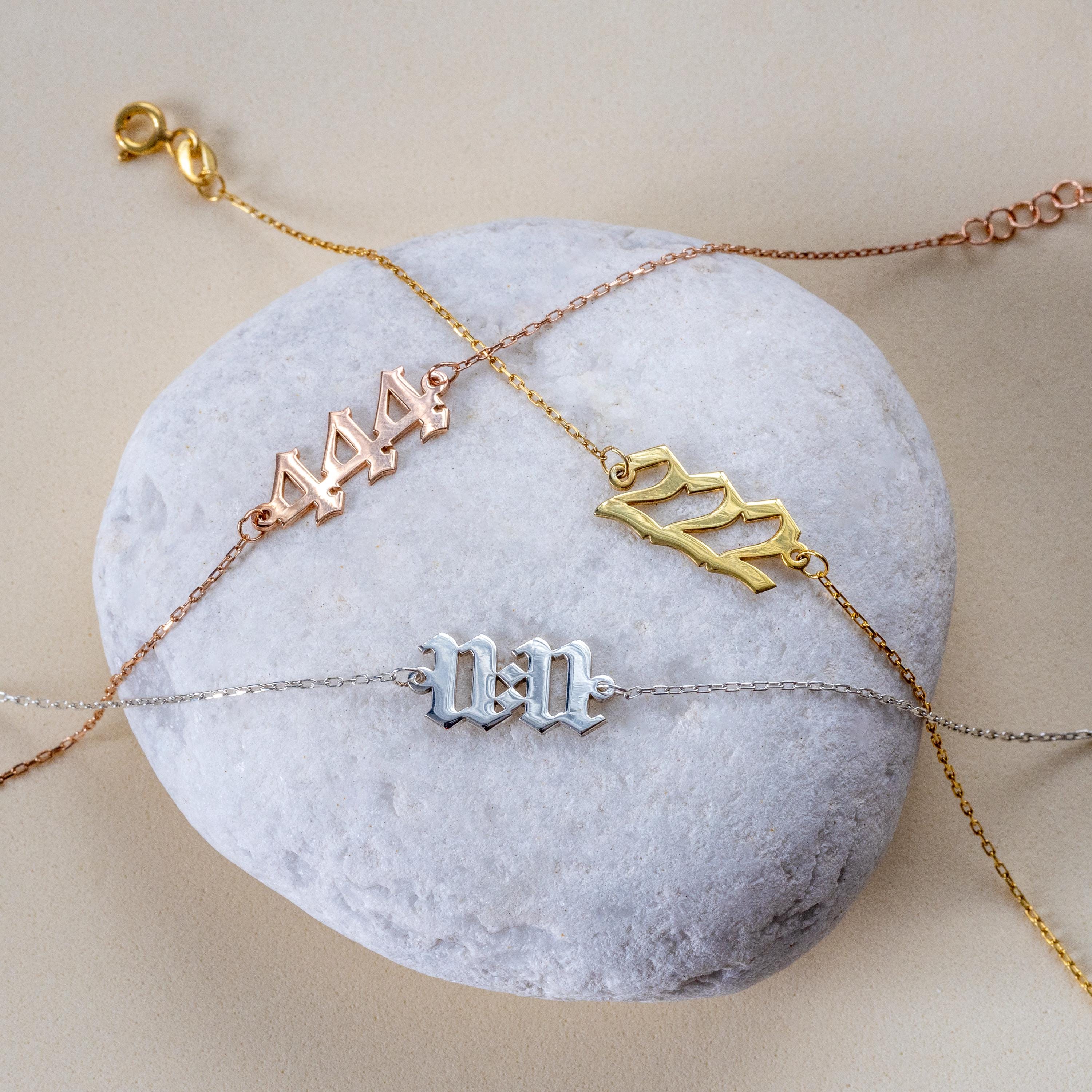 Lucky Date Graduation Birth Year Bracelet •angel Number Bracelet ...