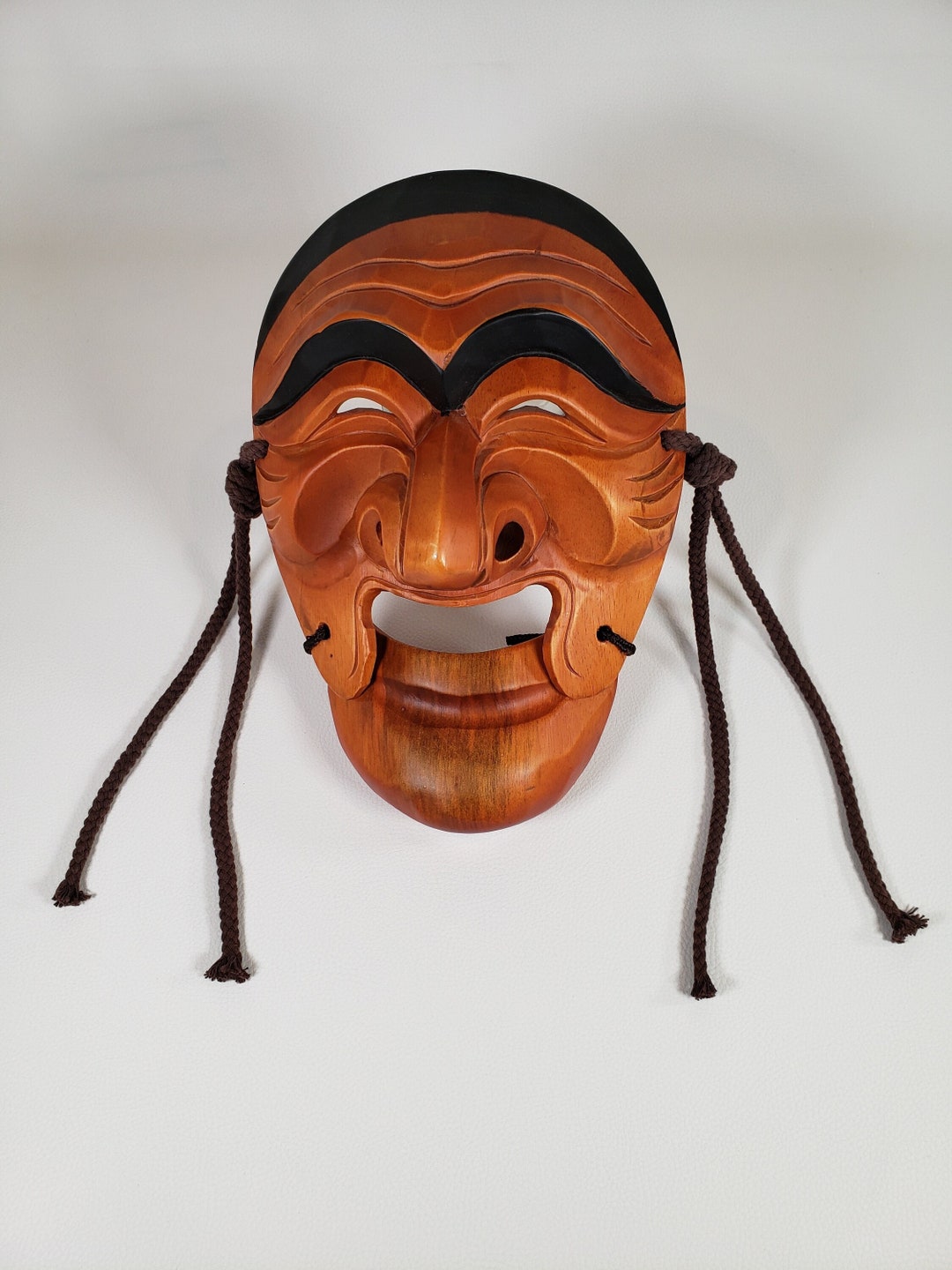 Yangban Mask/hand Carved Wooden Mask/made in Korea - Etsy