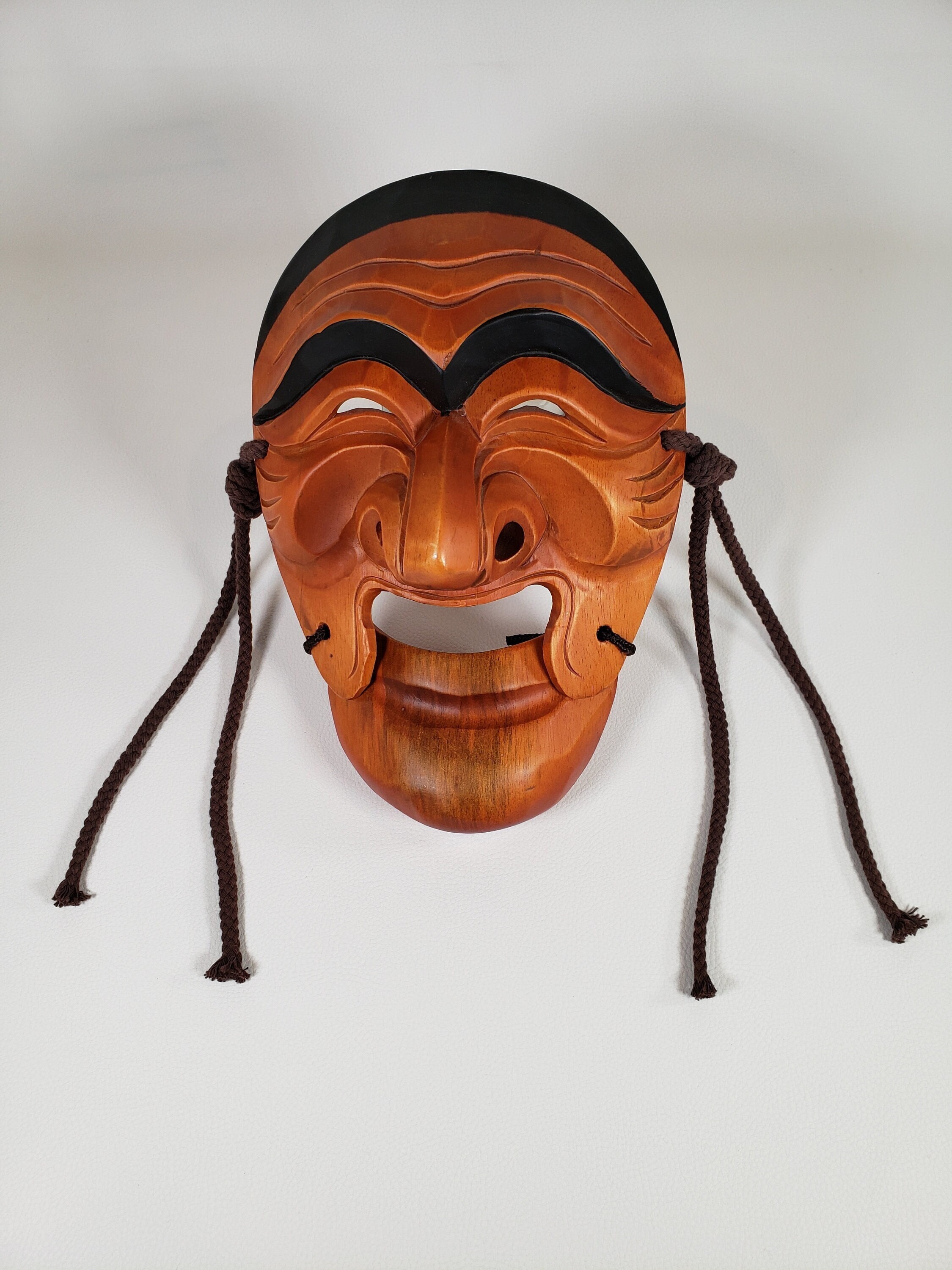 Yangban Mask/hand Carved Wooden Mask/made in Korea - Etsy