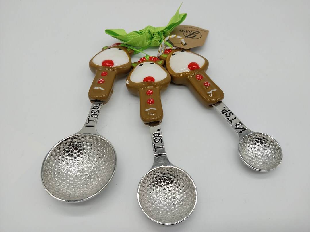 Mud Pie 3 Piece Christmas Reindeer Measuring Spoons - Etsy