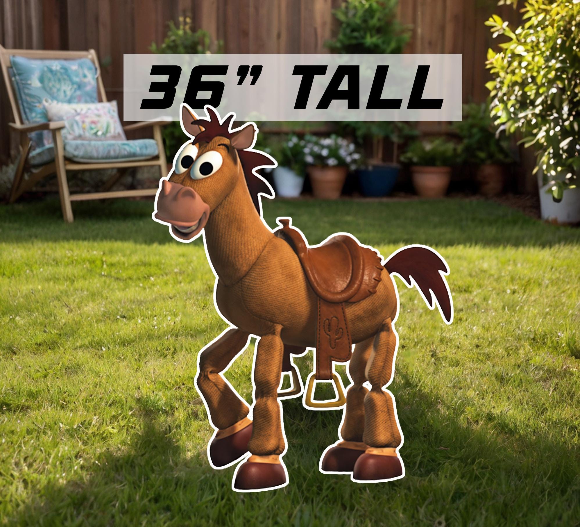 Bullseye Toy Story Party Prop, Toy Story Birthday Party Standee, Cut ...