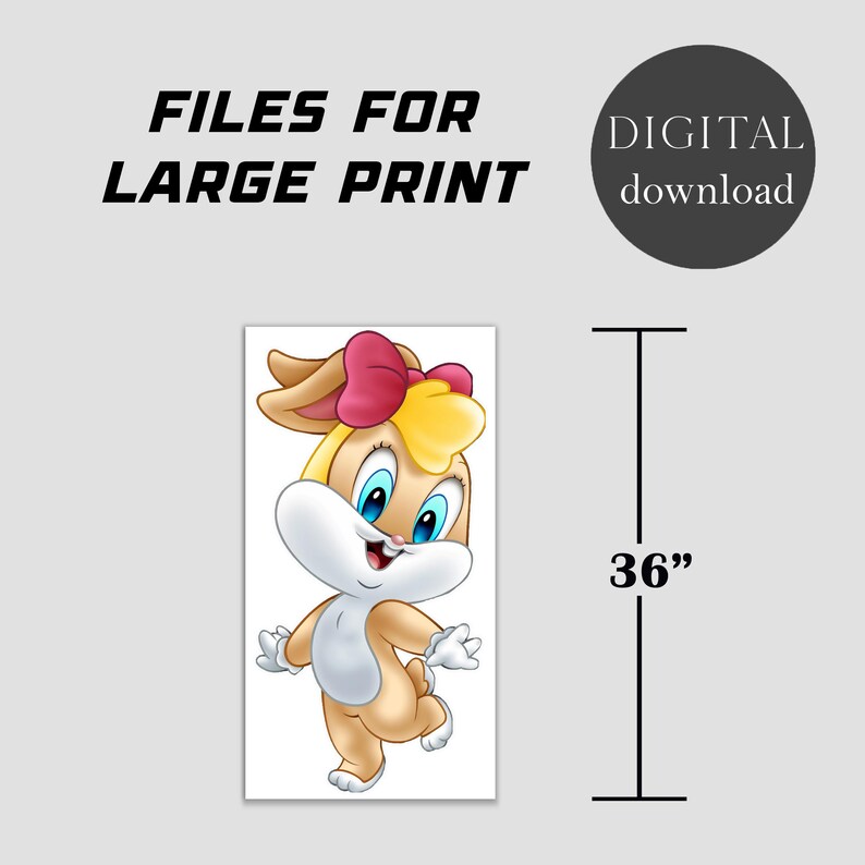 Baby Lola and Bugs Bunny Prop, Looney Tunes Theme Party, Lola Bunny ...