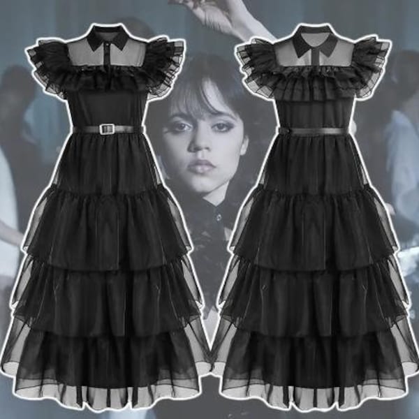 Wednesday Addams Party Dress Women - Etsy