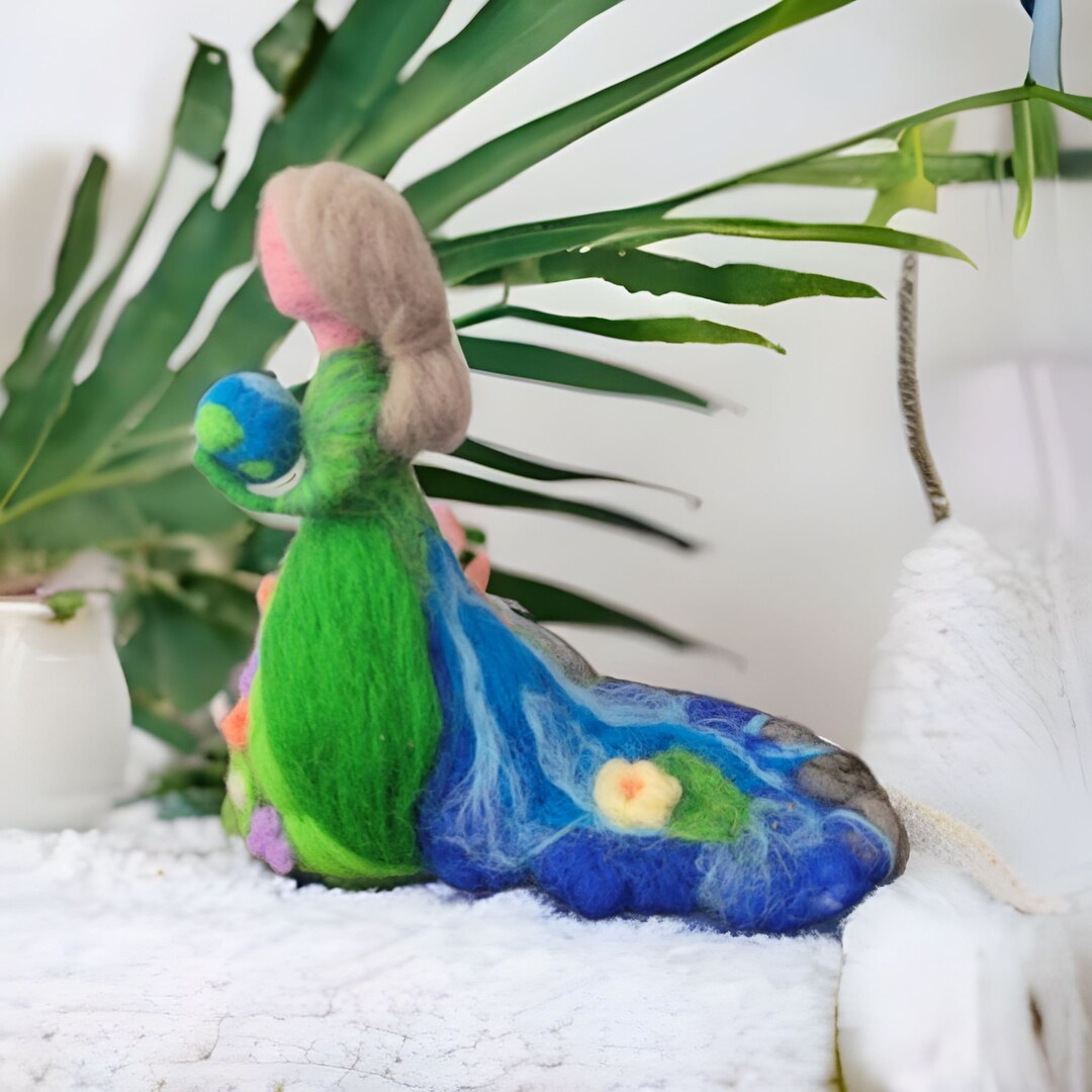 Needle Felted Mother Nature Doll - Etsy