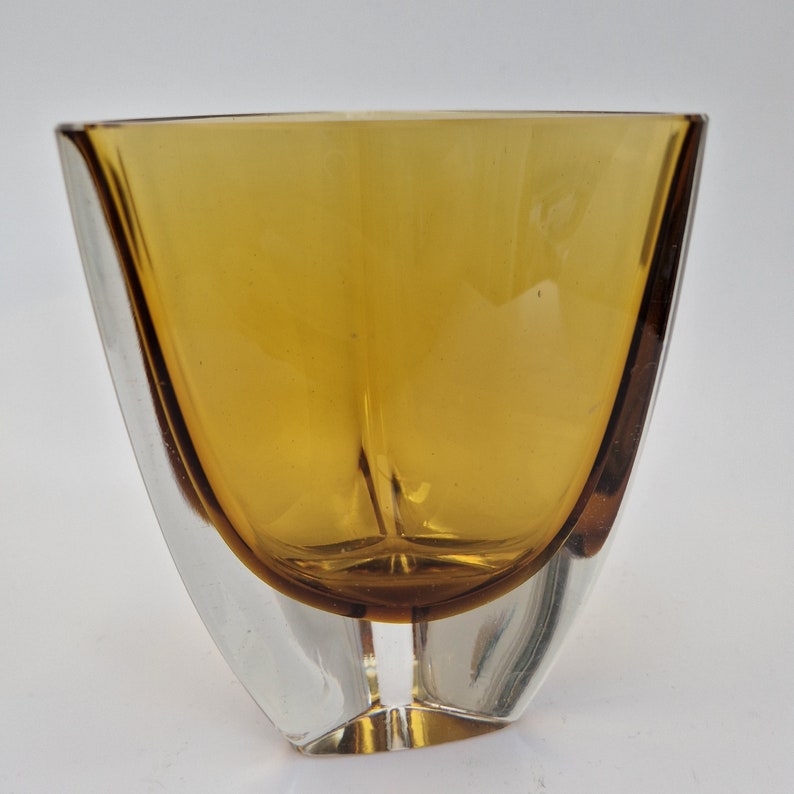 Amber Murano Vase - Etsy