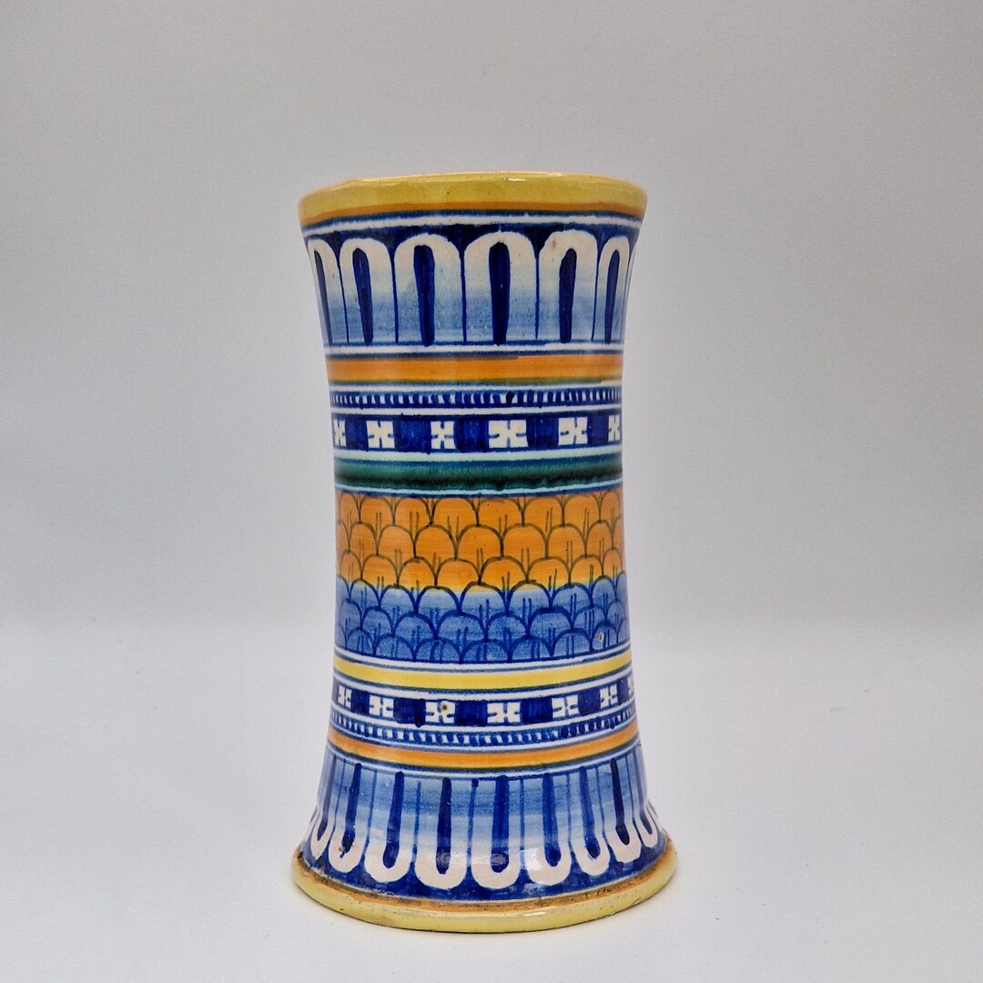 Vintage Italian Deruta Vase - Etsy