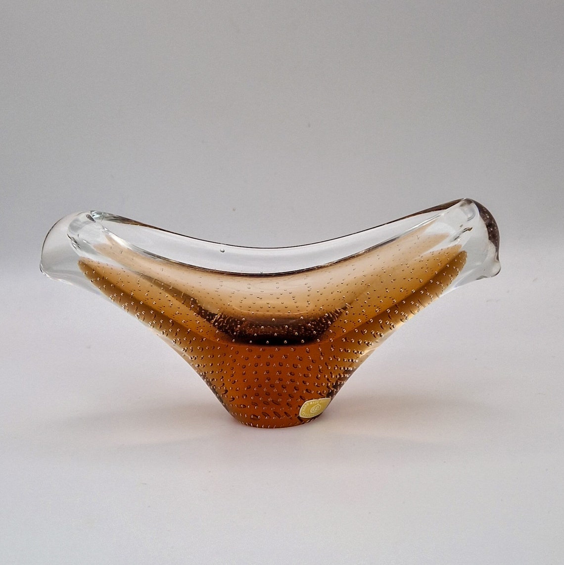 Small Glass Art Centrepiece by Pavel Juda for Škrdlovice - Etsy