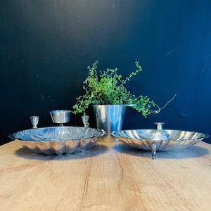 Rodgers Silver Plate Shell Shaped Serving Platter With Candle Holders ...