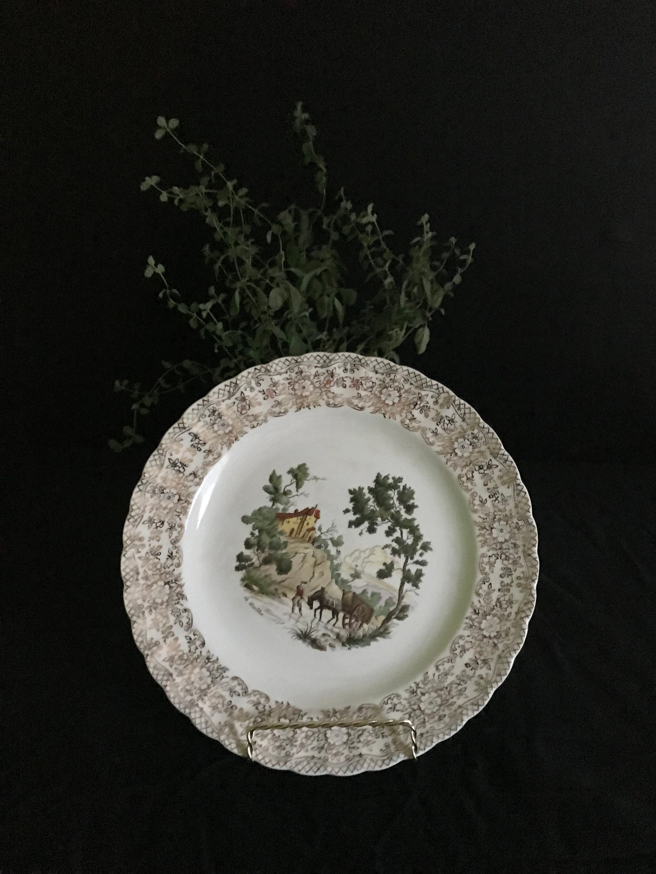 American Limoges Chateau-france Vintage Plate. Warranted 22 K - Etsy