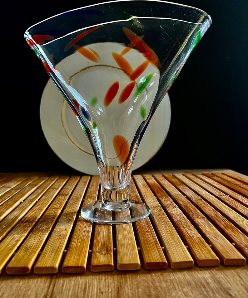 Hand Made Blown Glass Vase /art - Etsy