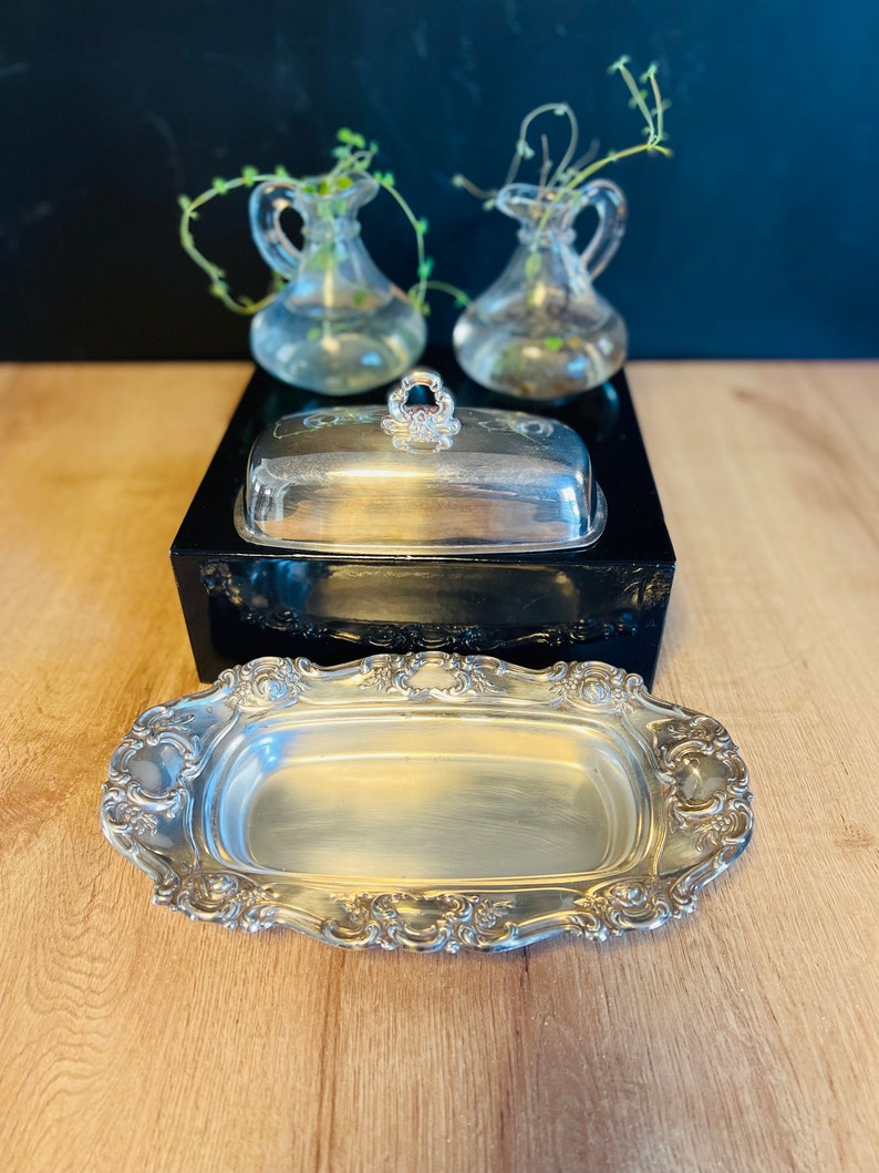 Silver Ornate Butter Dish - Etsy