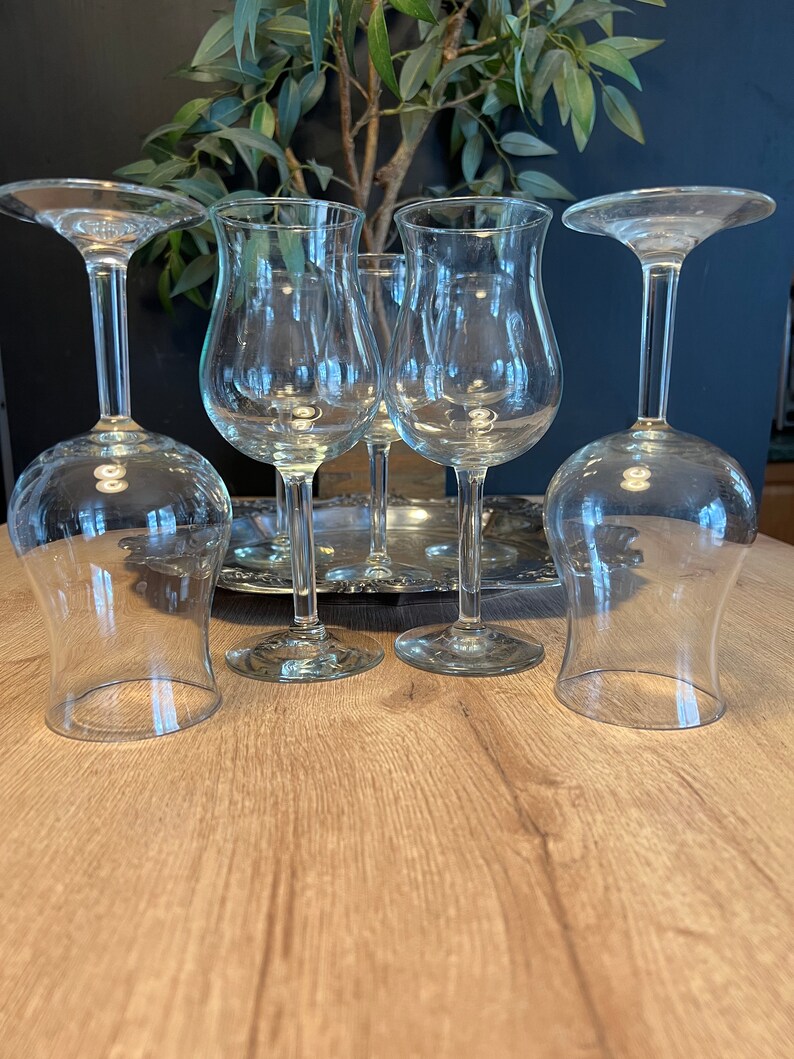 Set of Crystal-clear Vintage Goblets - Etsy