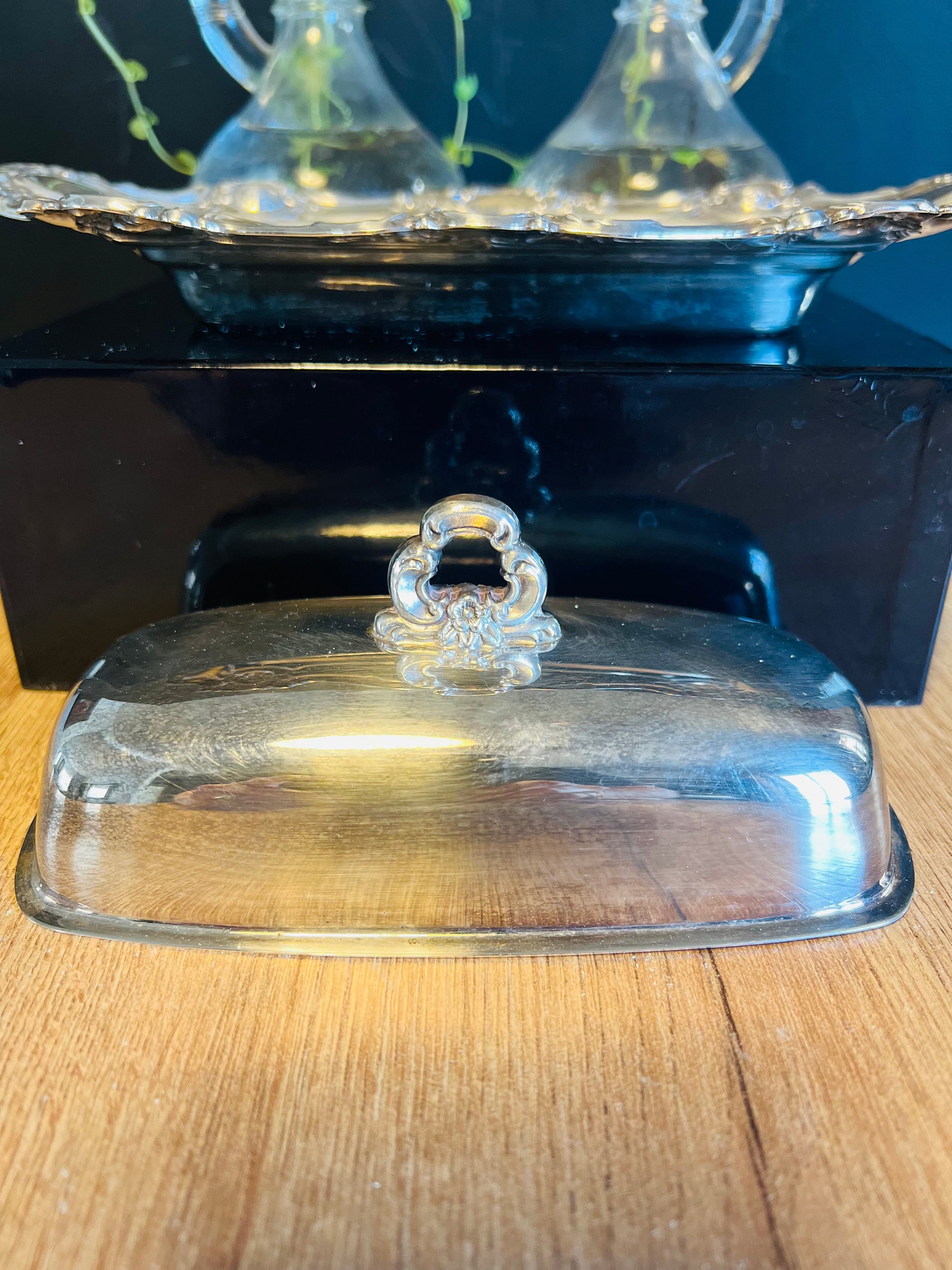 Silver Ornate Butter Dish - Etsy