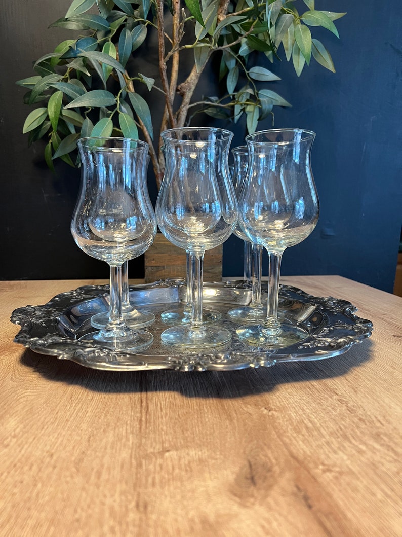 Set of Crystal-clear Vintage Goblets - Etsy