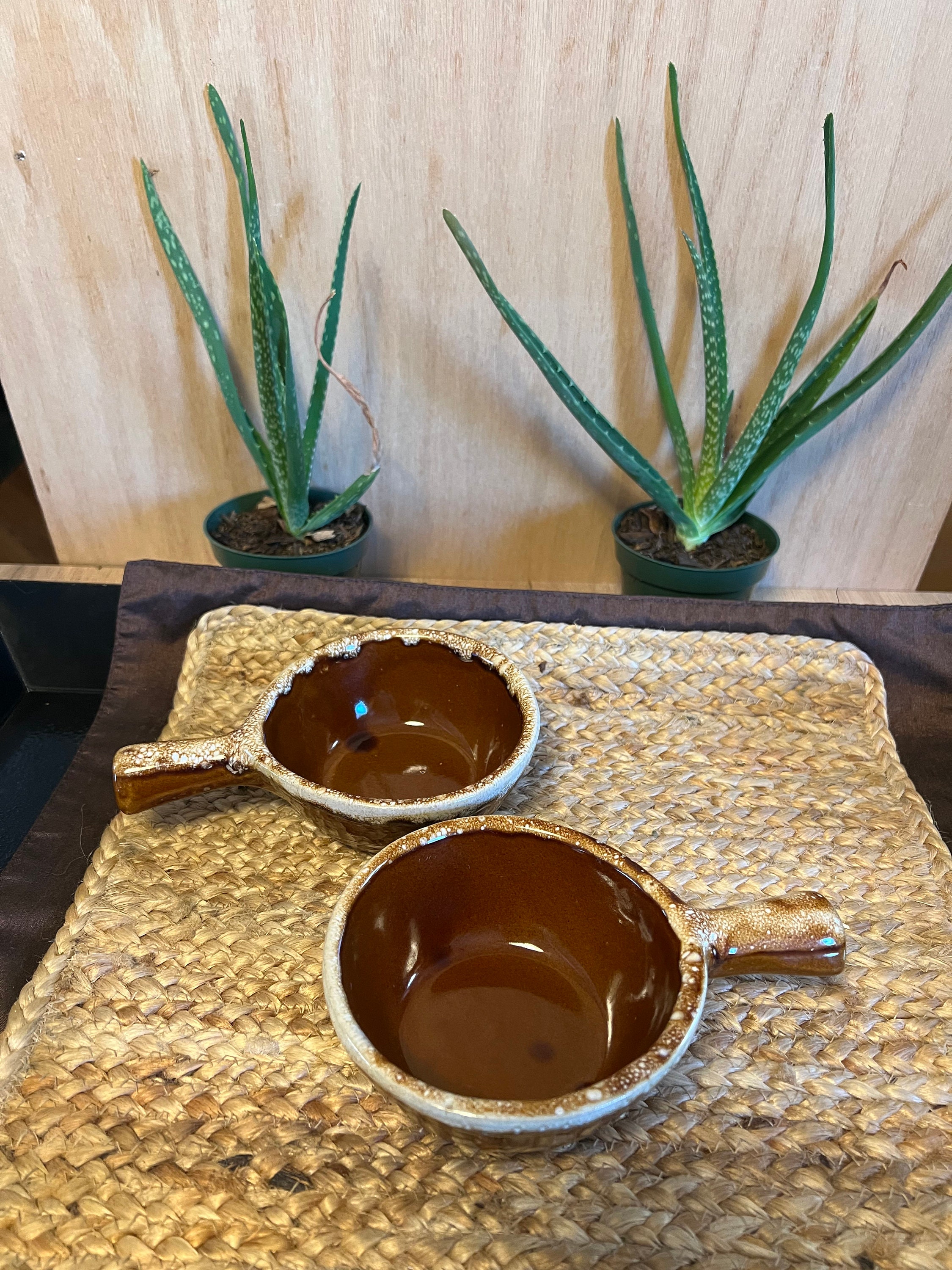 Set of 2 Vintage Brown 2 Tone Speckled Ceramic Baking Dishes - Etsy