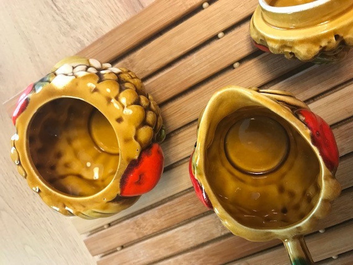 Vintage Inarco Japanese Ceramic Tea Pot With Sugar Bowl and Creamer ...