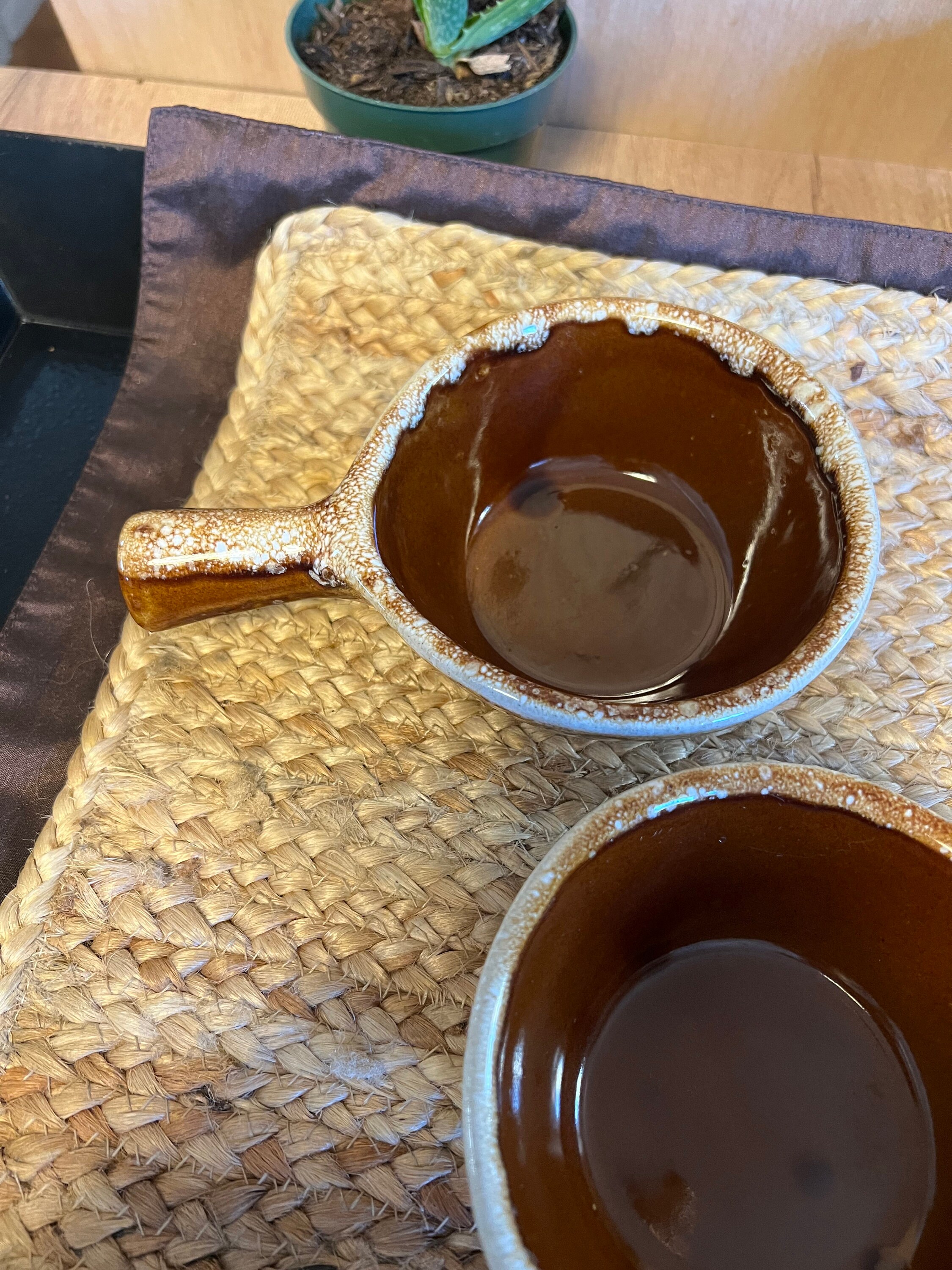 Set of 2 Vintage Brown 2 Tone Speckled Ceramic Baking Dishes - Etsy
