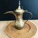 Vintage Brass Dallah Madani Coffee/ Tea Pot / India Etched - Etsy
