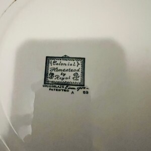 Set of Colonial Homestead Plates and Bowl - Etsy