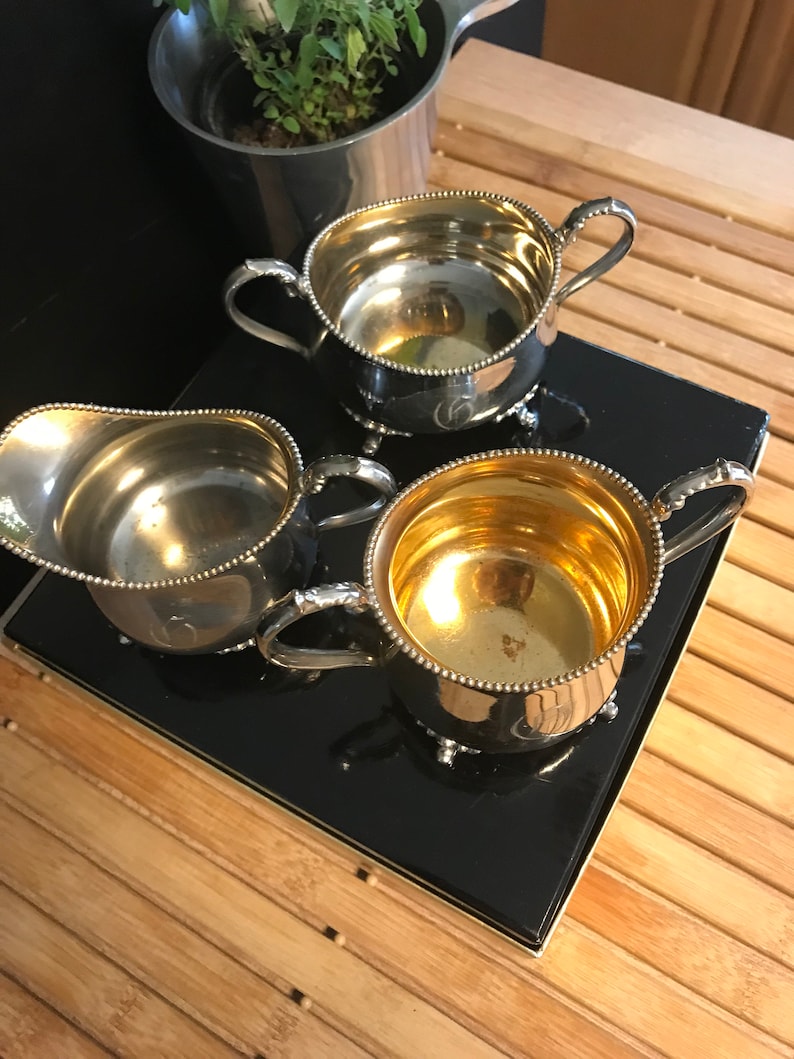 Silver 3 Pc. Coffee or Tea Set - Etsy