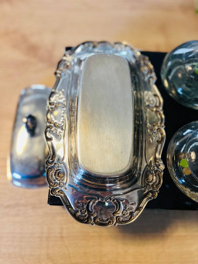 Silver Ornate Butter Dish - Etsy