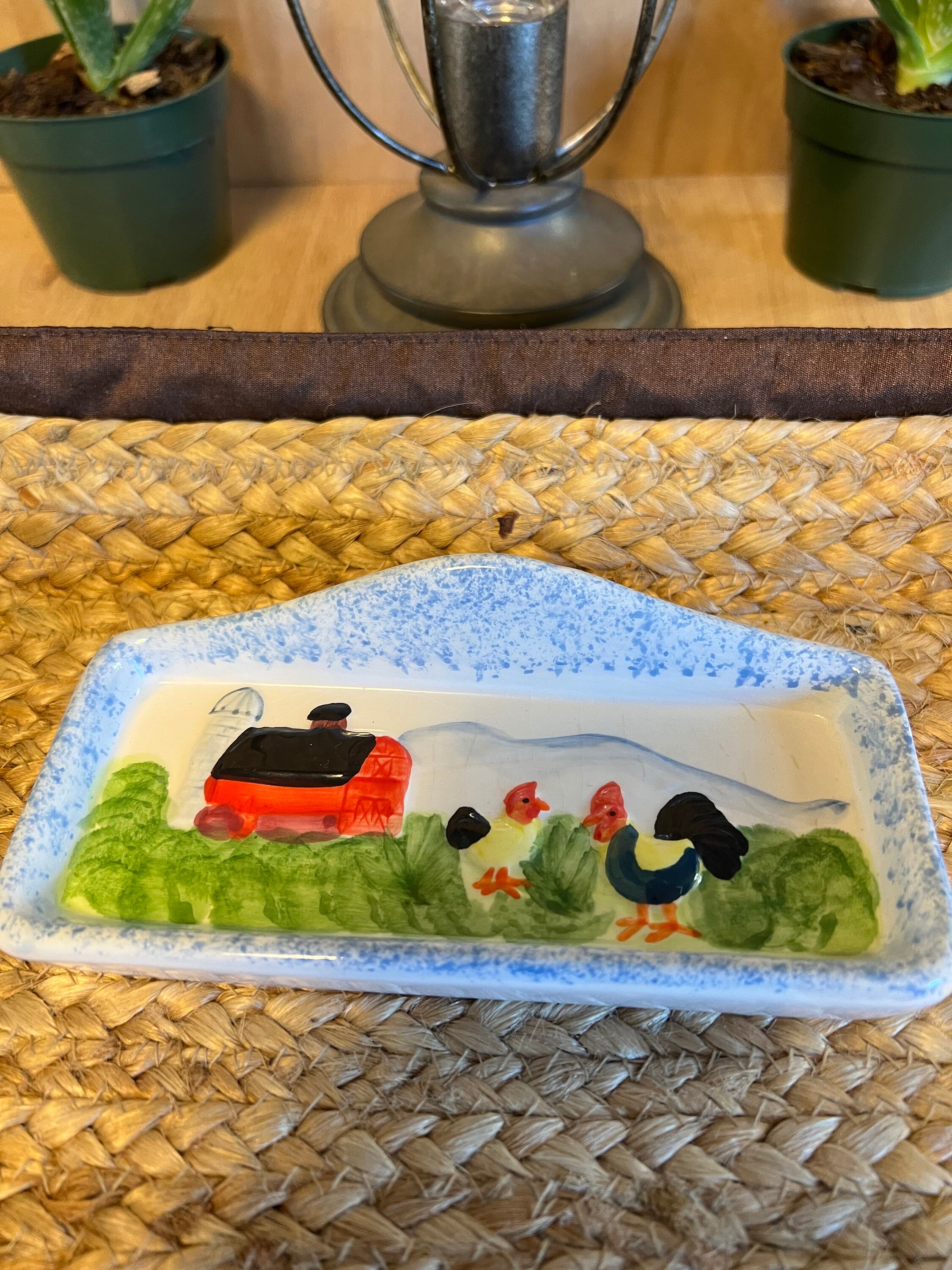 Ceramic Farmhouse Butter Dish - Etsy