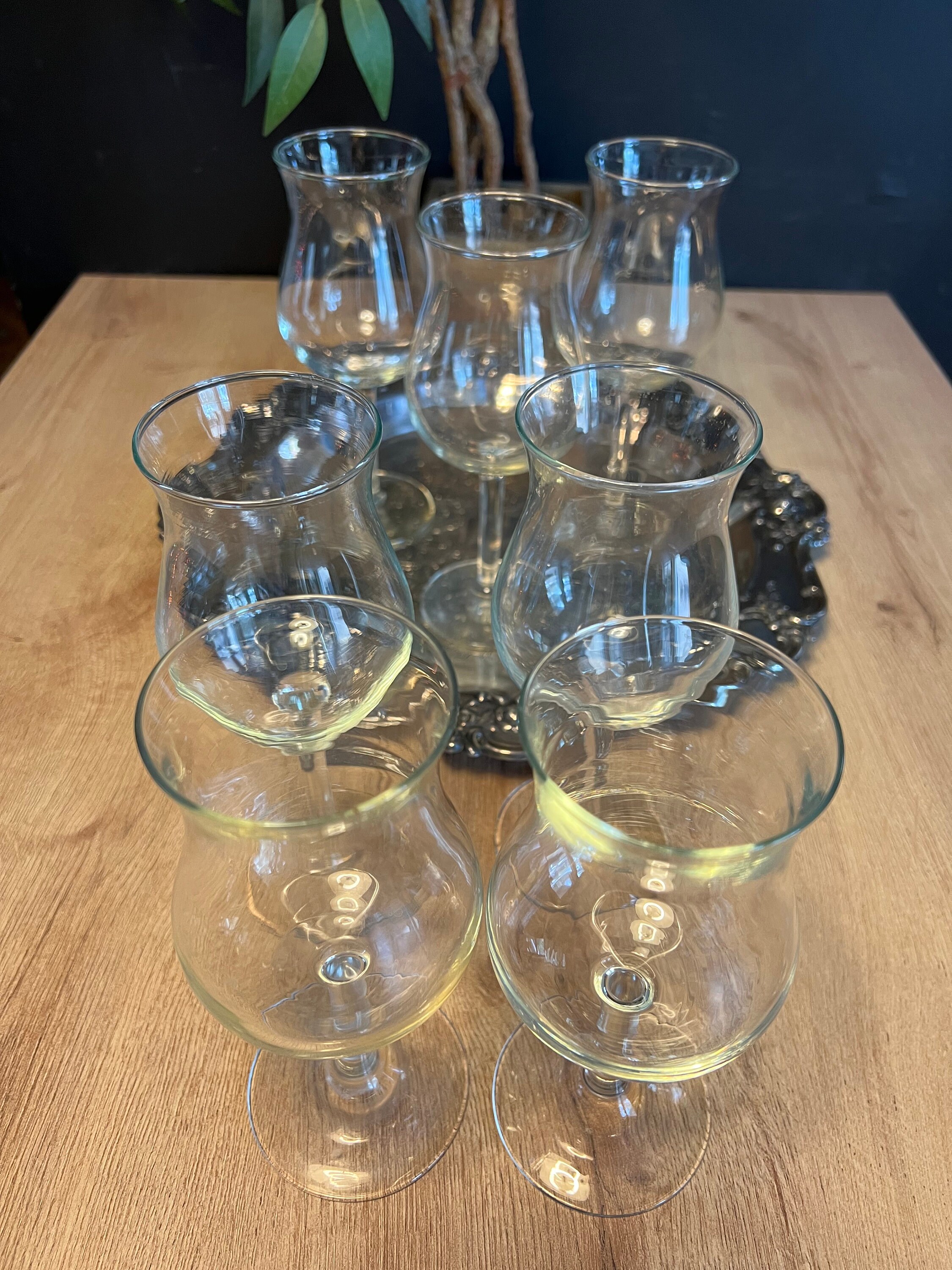 Set of Crystal-clear Vintage Goblets - Etsy