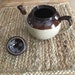 Vintage Retro Pottery Teapot . Two Tone 1970s - Etsy
