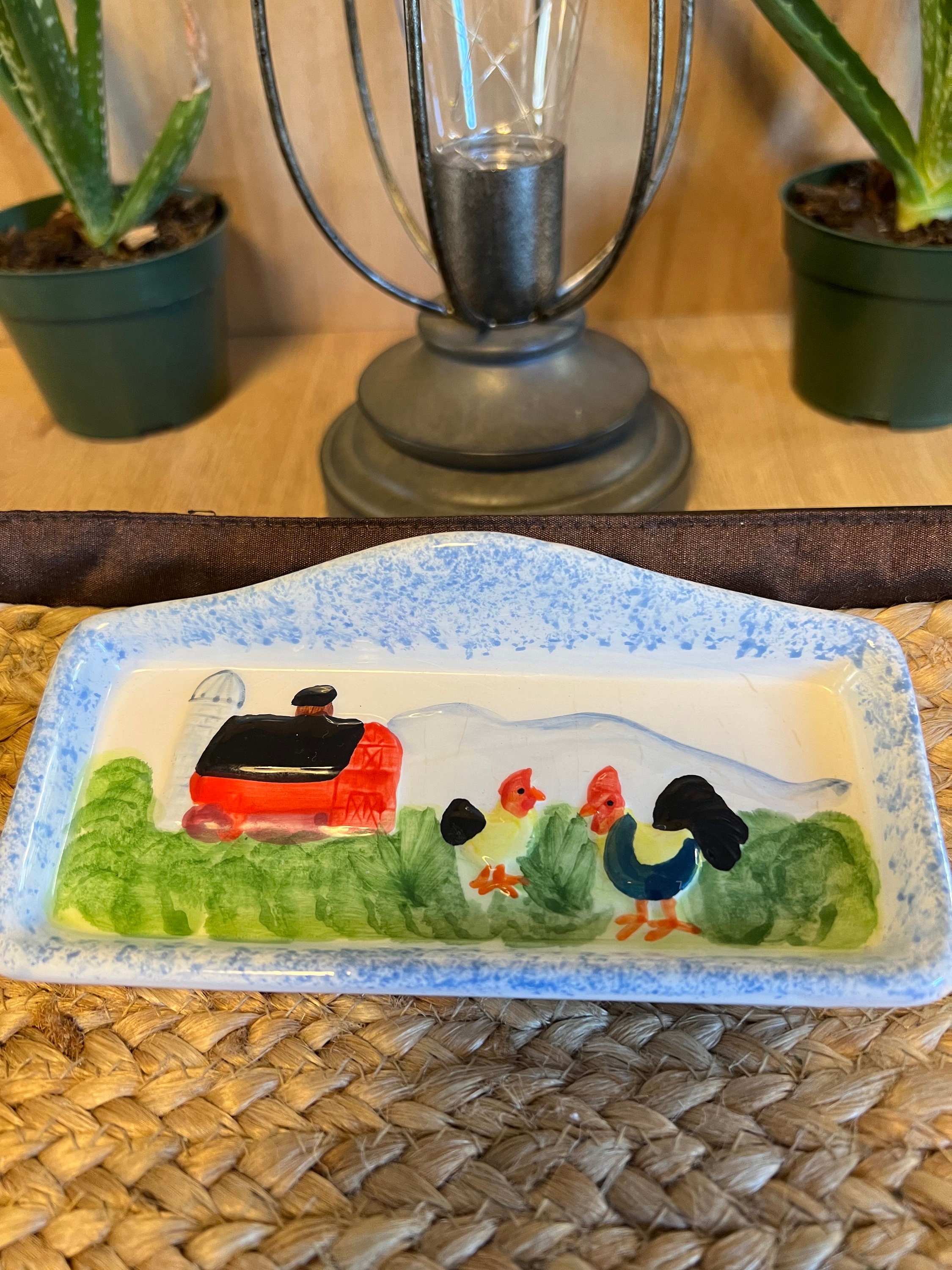 Ceramic Farmhouse Butter Dish - Etsy
