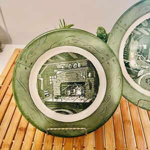 Set of Colonial Homestead Plates and Bowl - Etsy