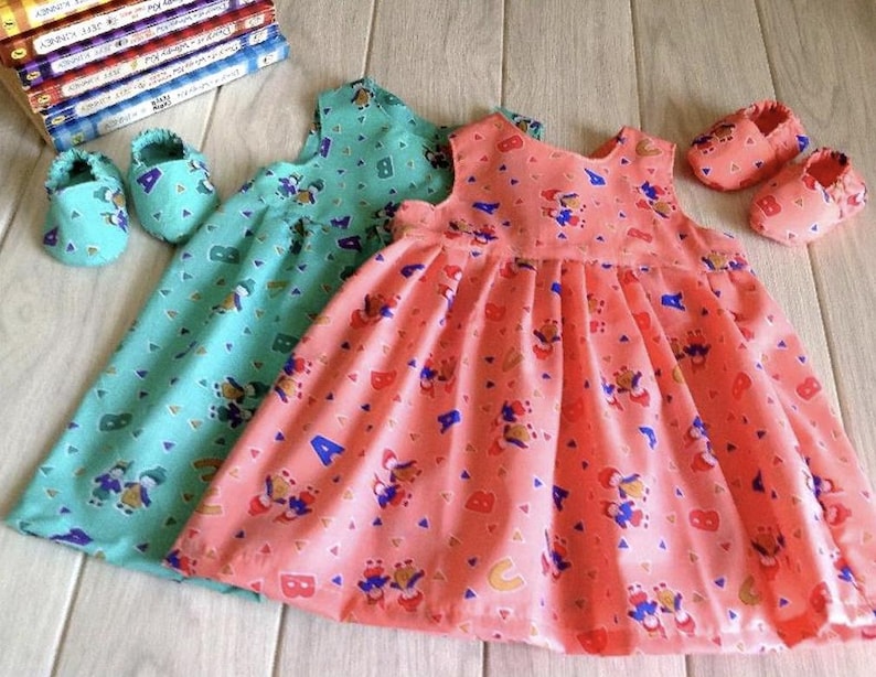 Baby Dress Making Pattern (age 0 - 12 Months) Girls Summer Clothing ...