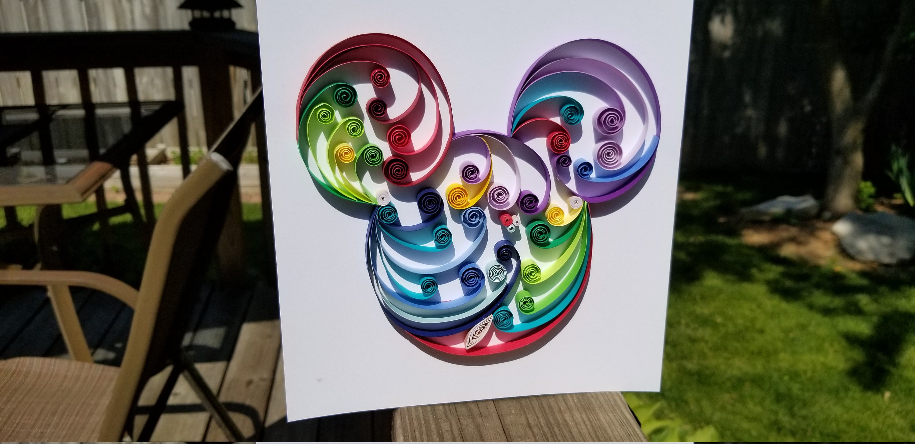 Framed Mickey Mouse Quilling Handmade - Etsy