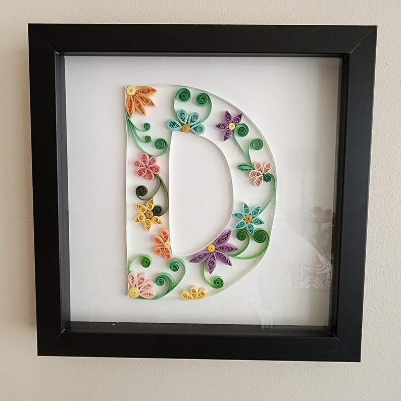 Quilled Alphabet Series D - Etsy