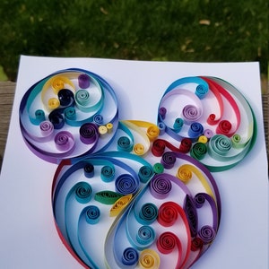 Framed Mickey Mouse Quilling Handmade - Etsy