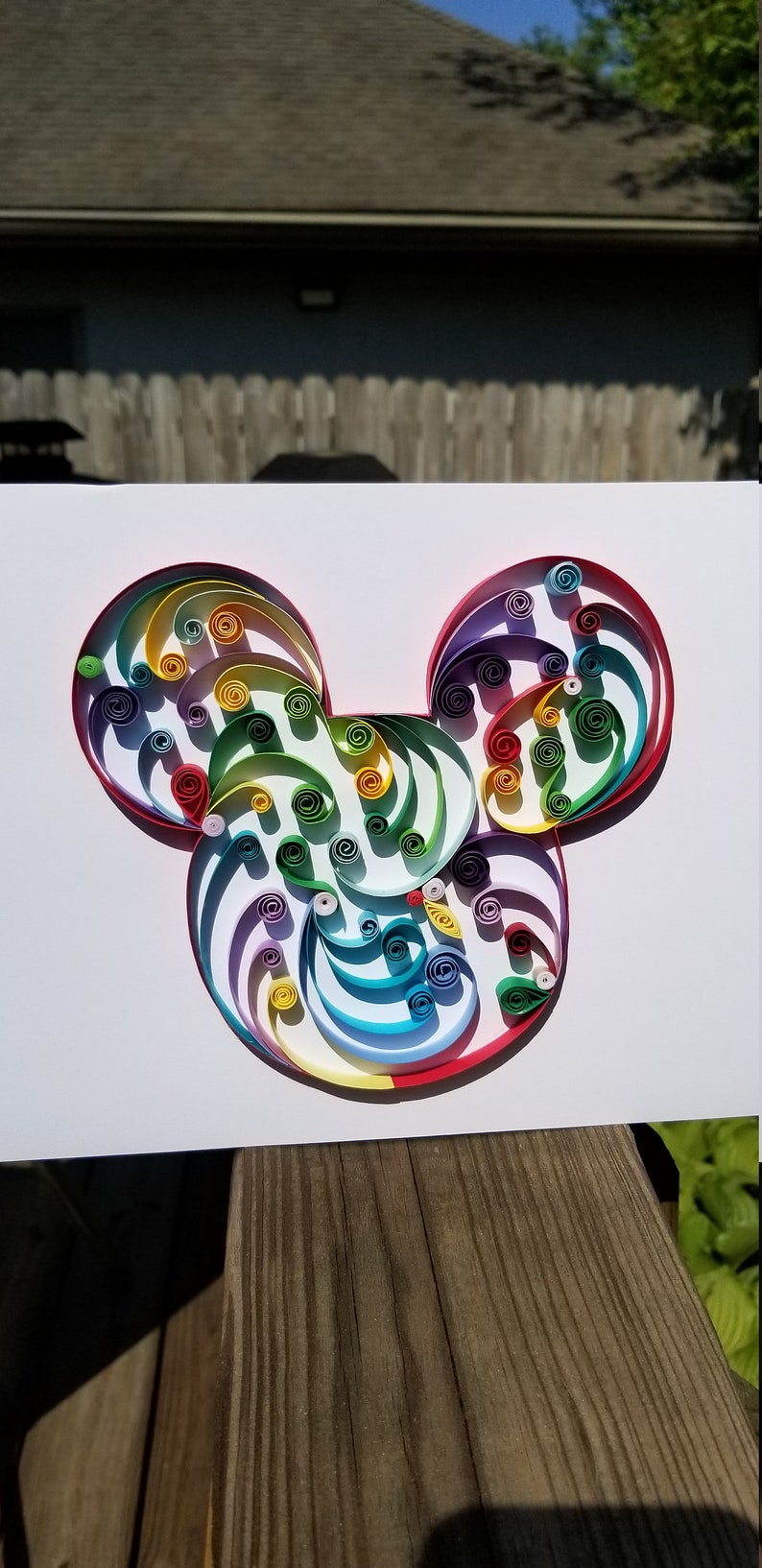 Framed Mickey Mouse Quilling Handmade - Etsy