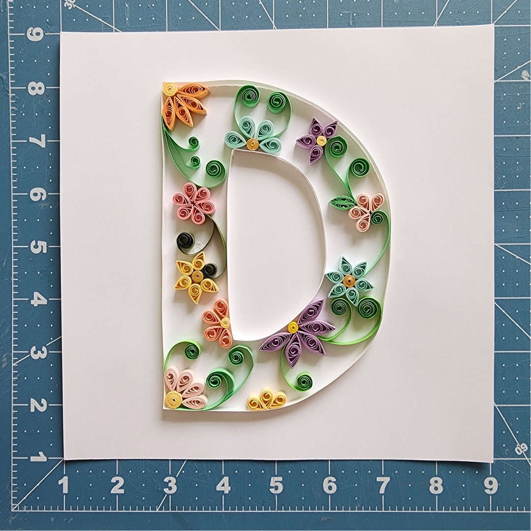 Quilled Alphabet Series D - Etsy