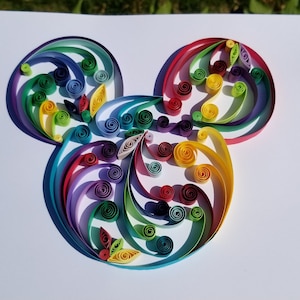 Framed Mickey Mouse Quilling Handmade - Etsy