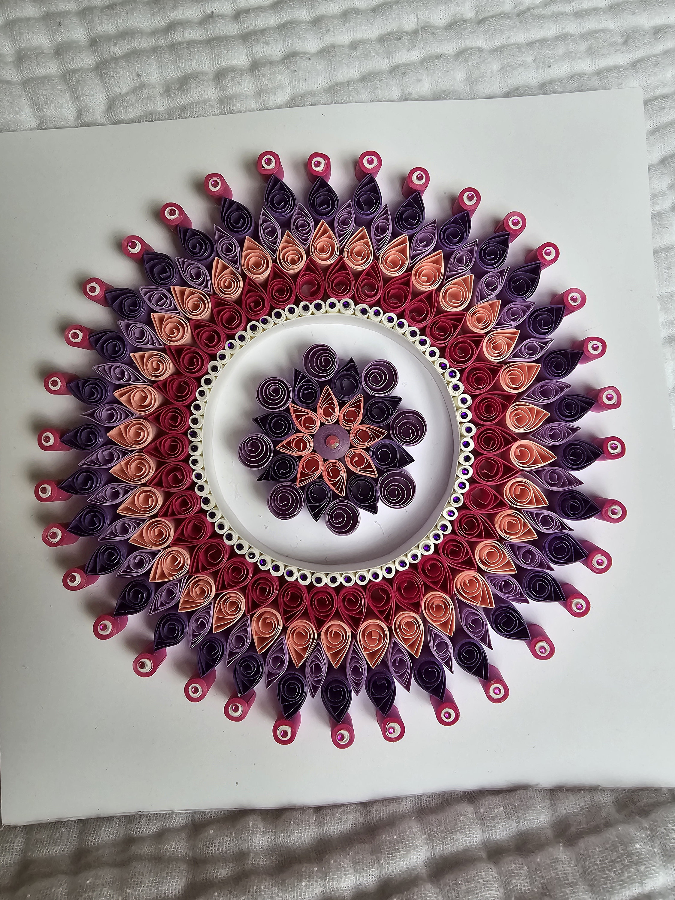 Quilled Paper Wall Art Mandala (PURPLE/PINK) - Etsy