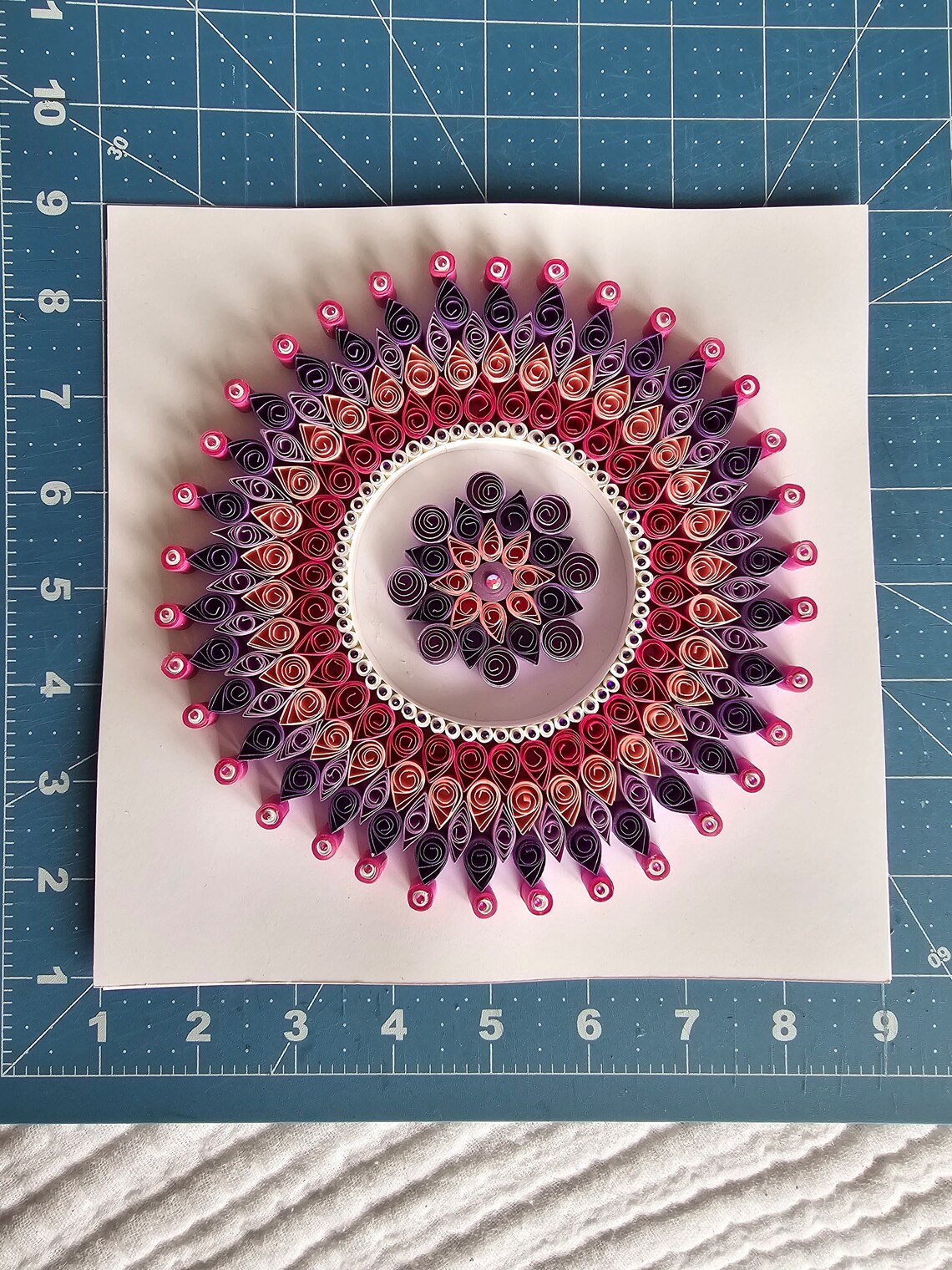 Quilled Paper Wall Art Mandala (PURPLE/PINK) - Etsy