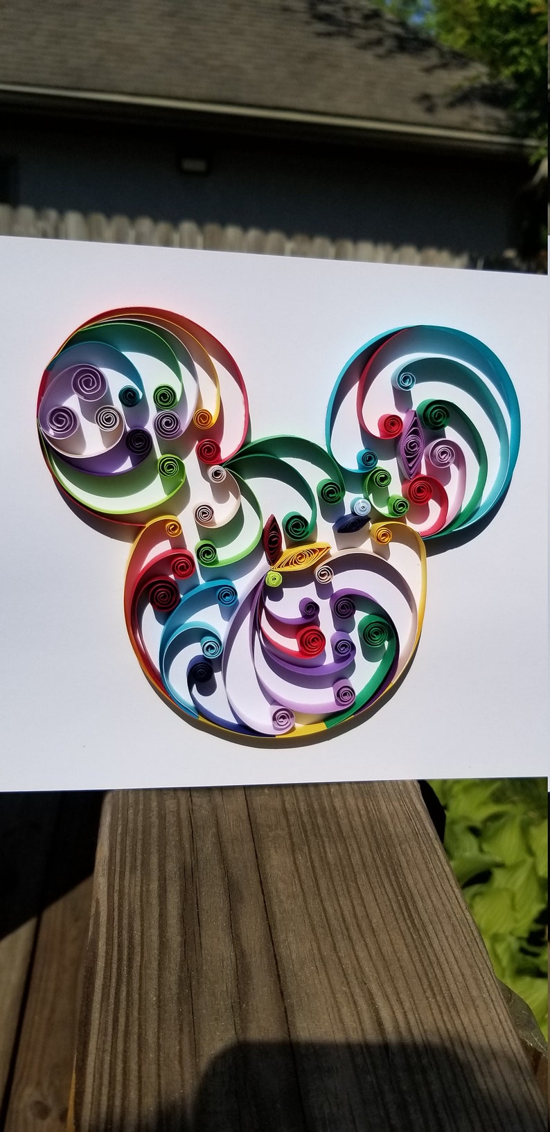 Framed Mickey Mouse Quilling Handmade - Etsy