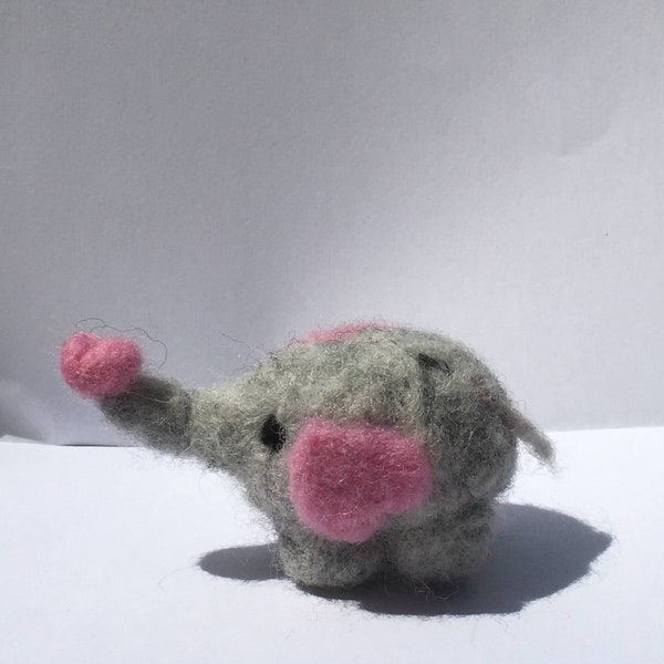 Needle Felt Elephant - Etsy