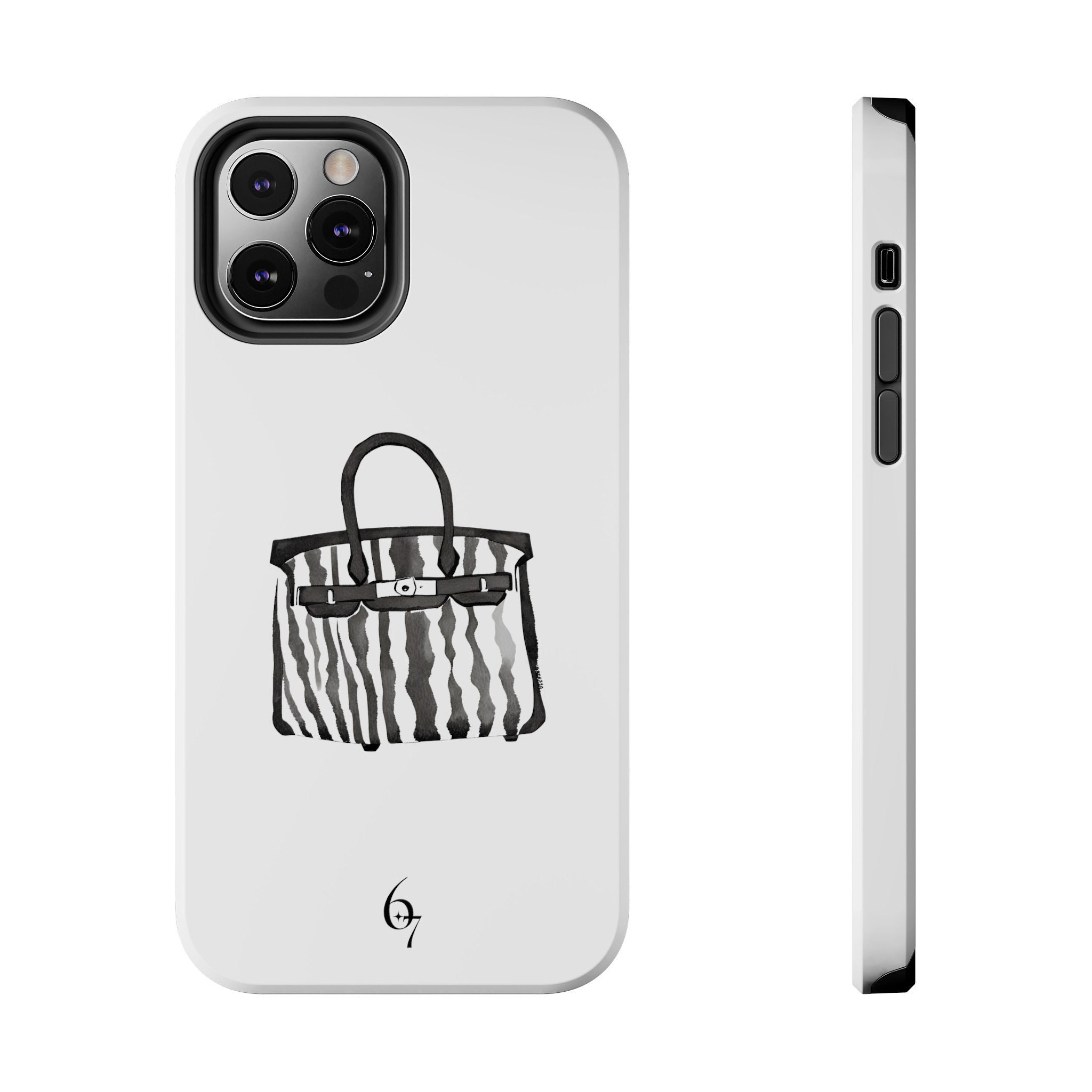 Zebra Birkin Mommy Aesthetic Luxury Trendy Protective Phone Case - Etsy