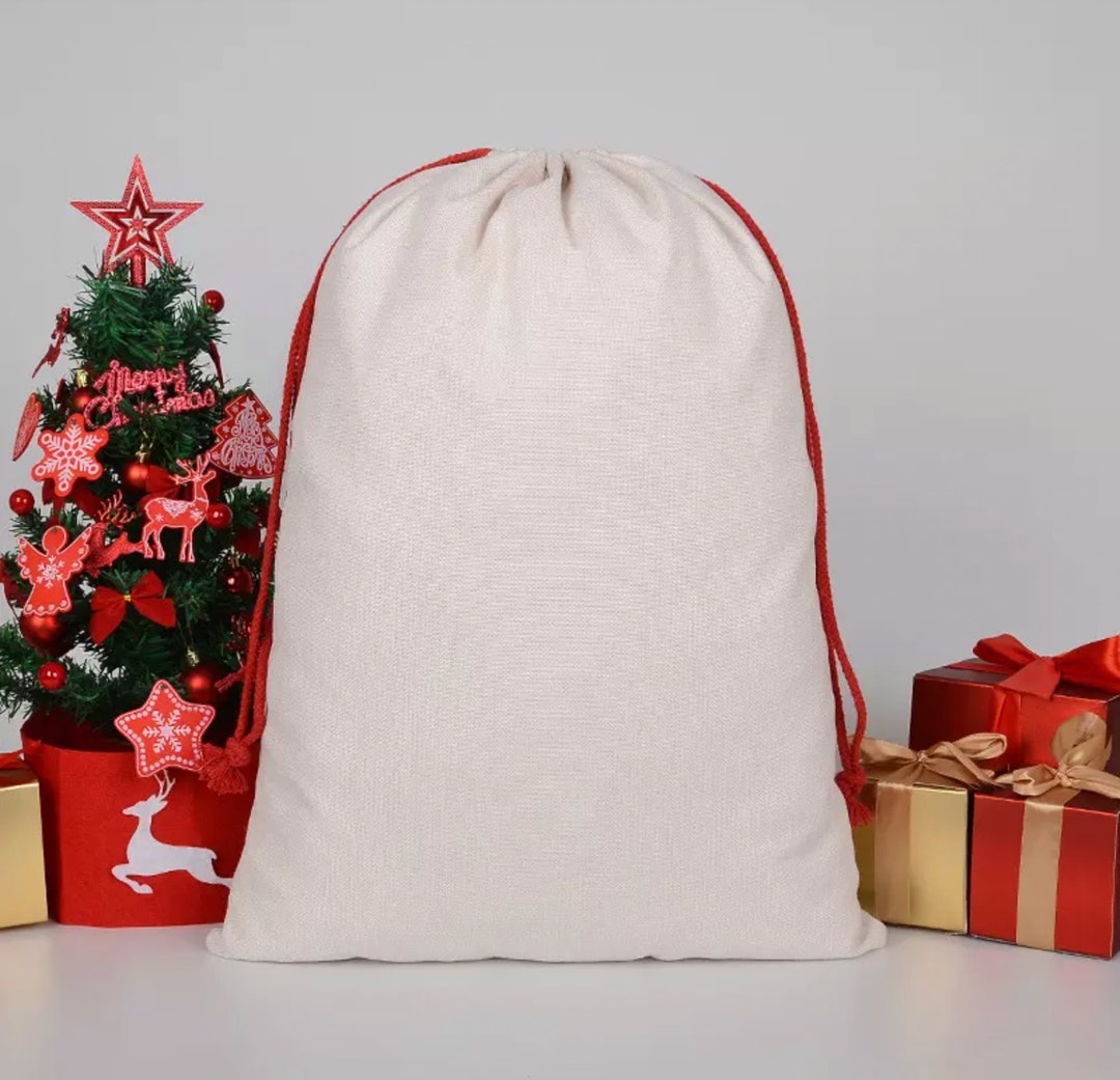 Blank Sublimation Santa Sack, Santa Sack, Sublimation Santa Sack, Gift ...