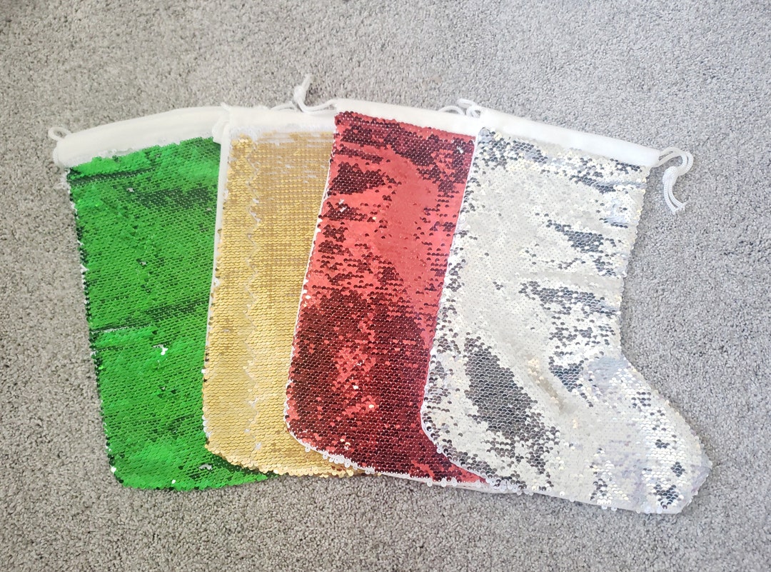Sequin Sublimation Stocking, Sublimation Christmas Stocking, Sequin ...
