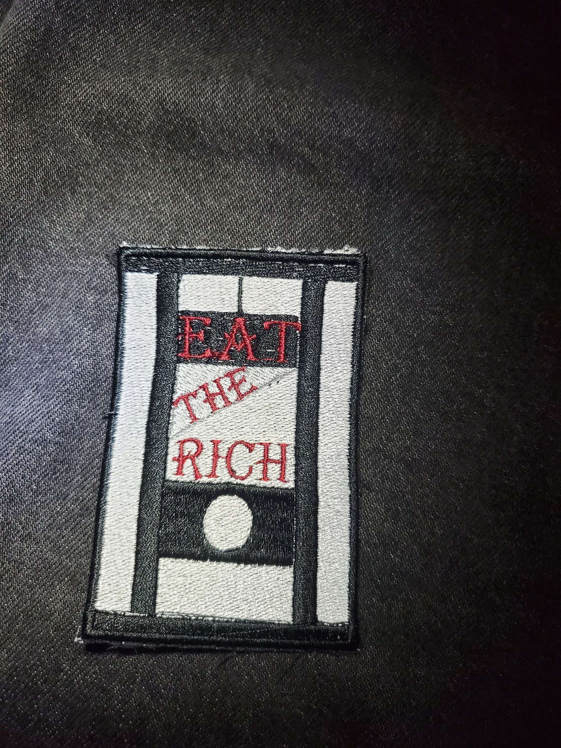 Eat the Rich Guillotine Patch - Etsy