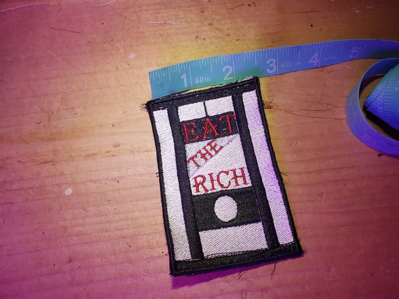 Eat the Rich Guillotine Patch - Etsy