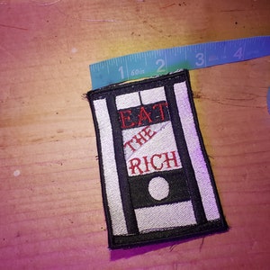 Eat the Rich Guillotine Patch - Etsy