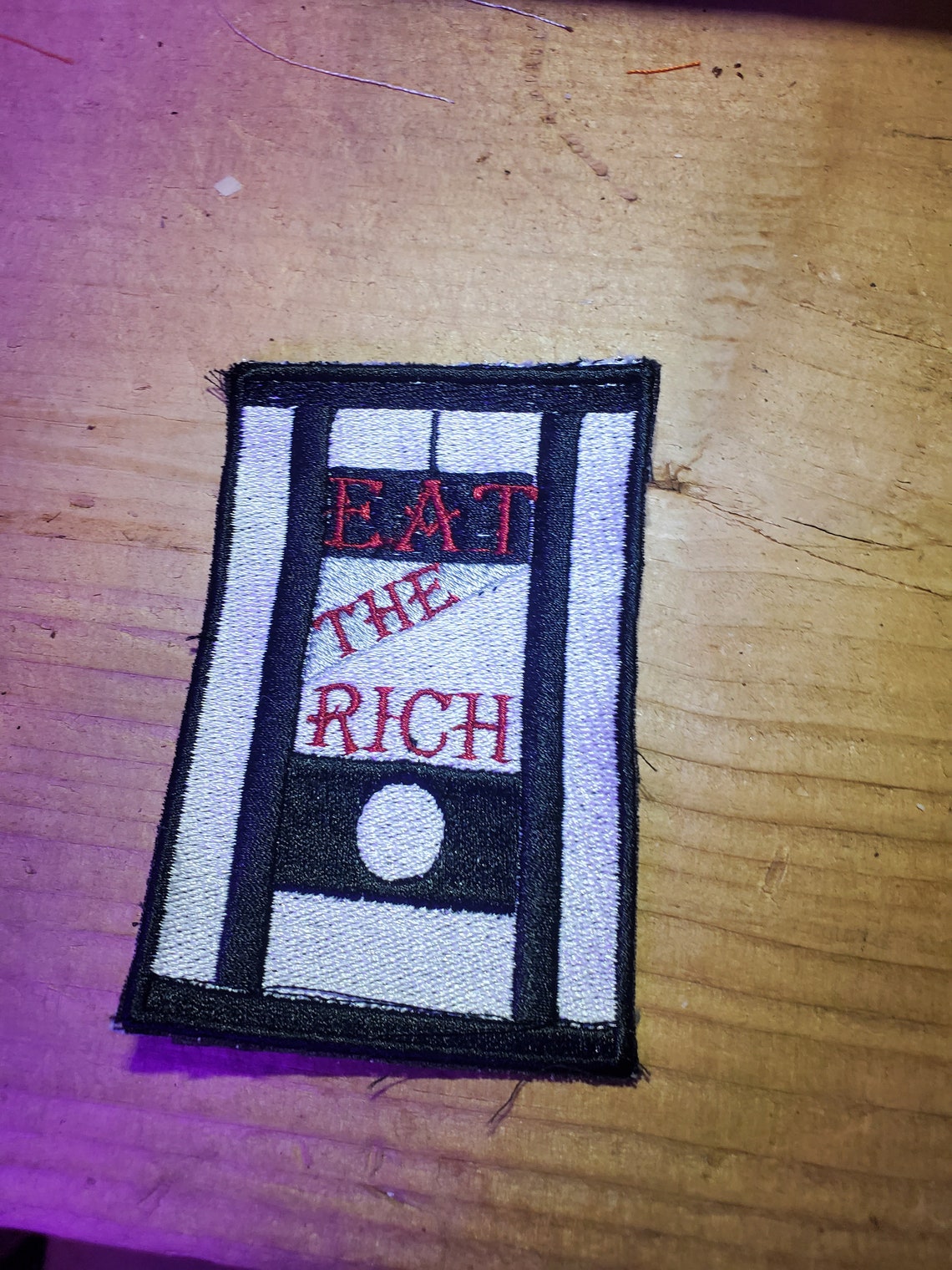 Eat the Rich Guillotine Patch - Etsy
