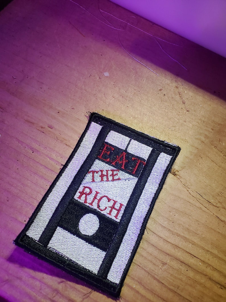 Eat the Rich Guillotine Patch - Etsy