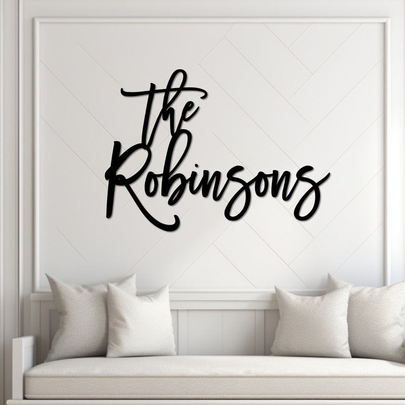 Last Name Sign - Etsy